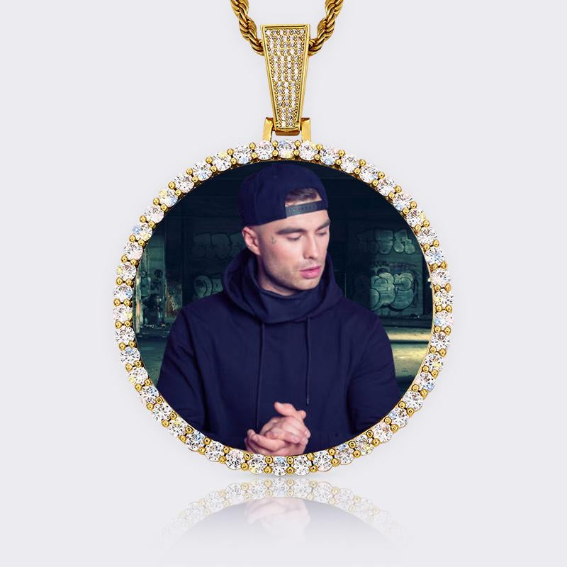 Personalized Photo Medallions Necklace For Men – Get Engravings